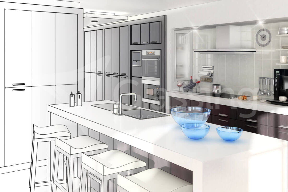 Jak urządzić praktyczną kuchnię?- www.glassing.pl - blog